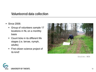 Modelling tick densities using VGI and machine learning (2016) | PPT