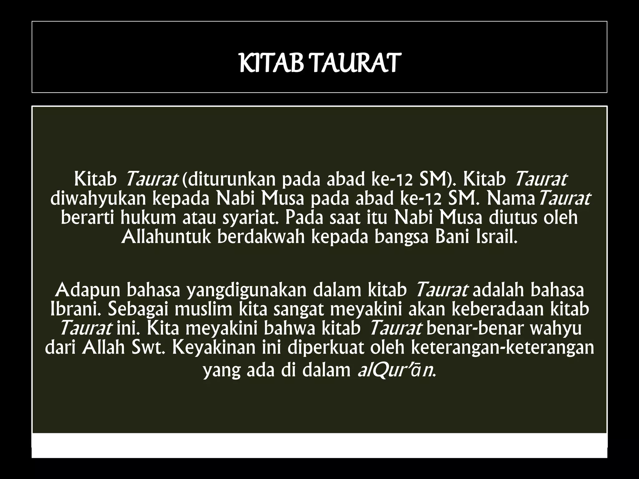 Ppt Kitab kitab allah | PPTX
