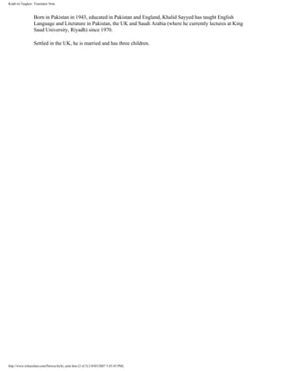 Kitab Ul Taqdeer by G A Parwez | PDF