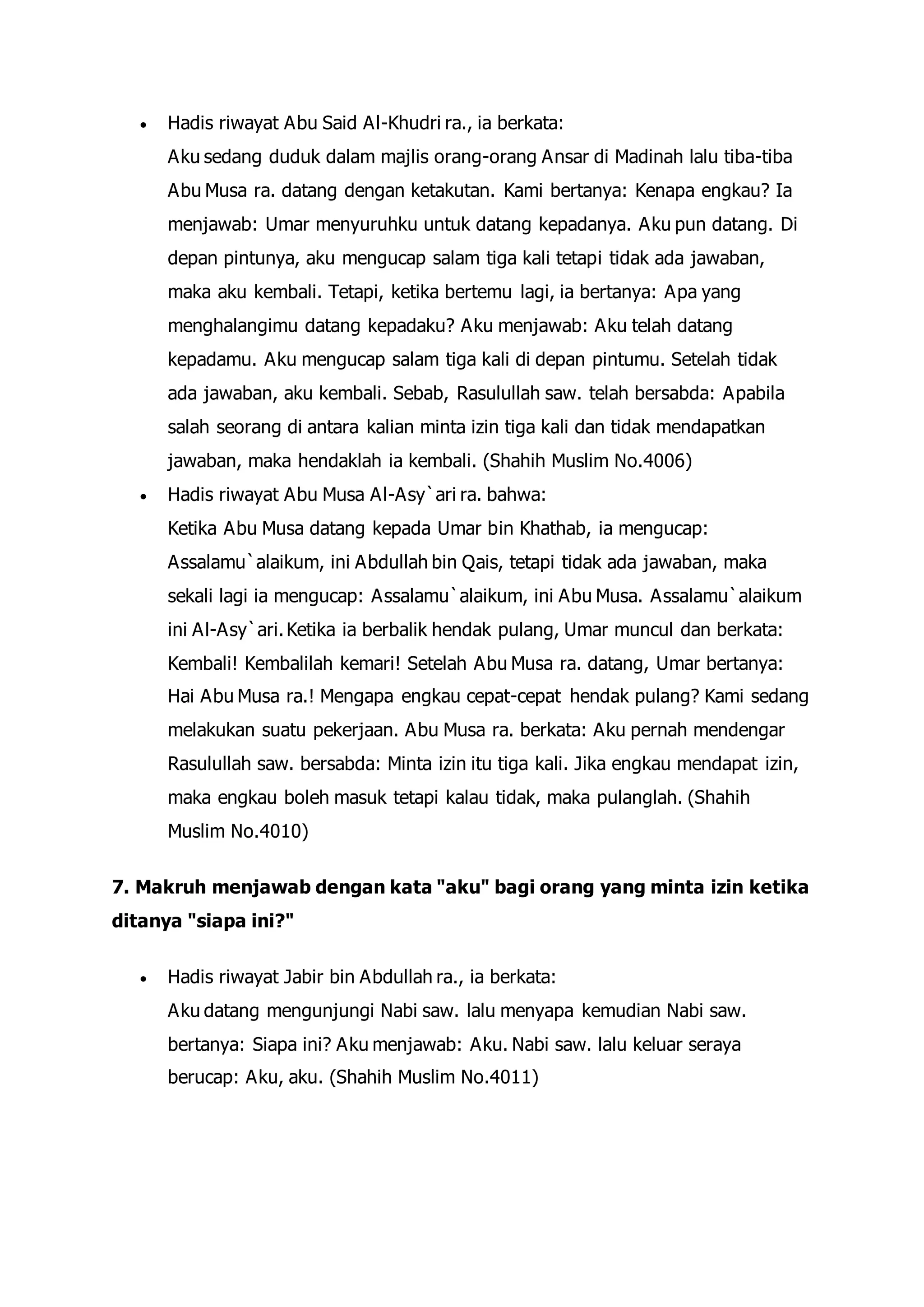 Kitab adab | DOCX