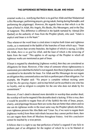 Kitab al iman - book of faith