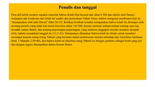 KITAB DANIEL PPT, Kitab Daniel, Mengenal sosok Nabi Daniel | PPTX