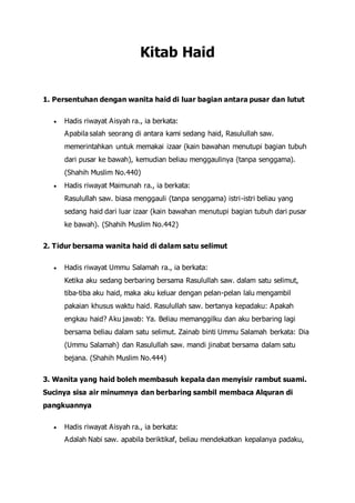 Kitab haid | PDF