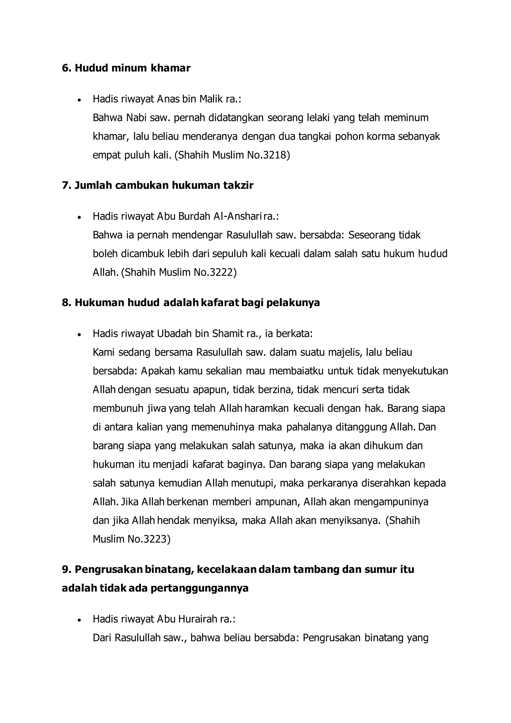 Kitab hudud | PDF