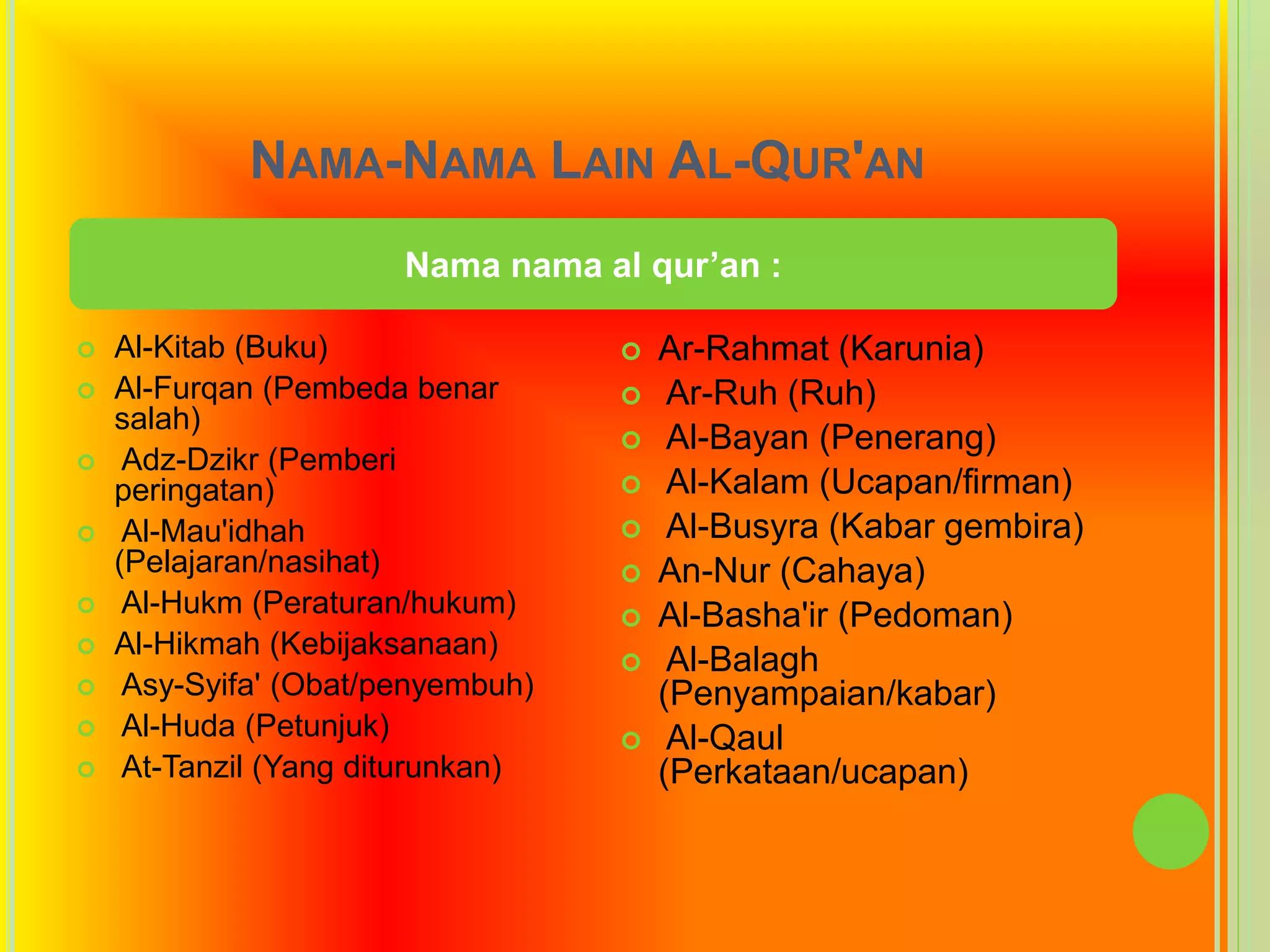 Kitab kitab Allaah S.W.T. | PPT