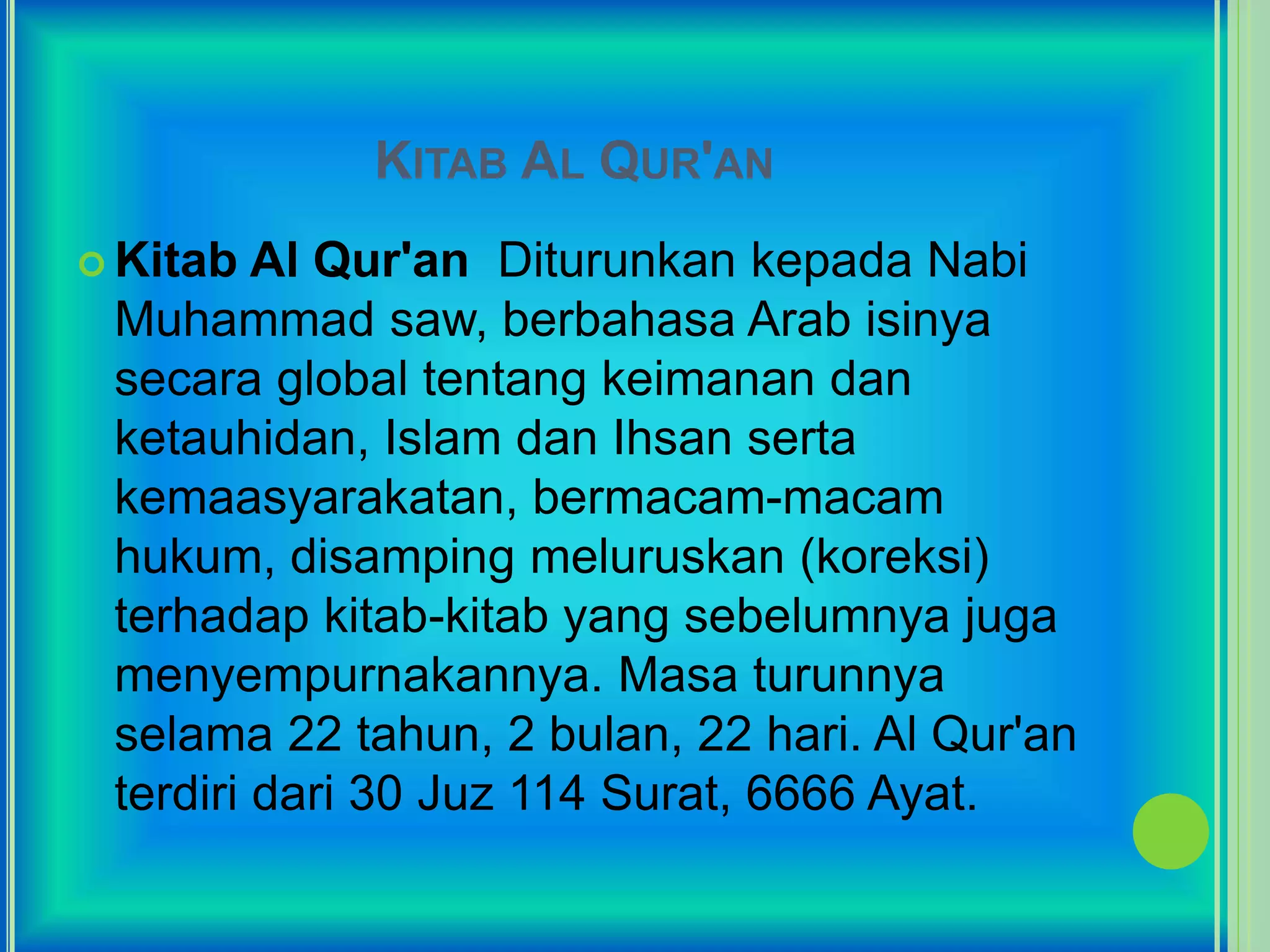 Kitab kitab Allaah S.W.T. | PPT