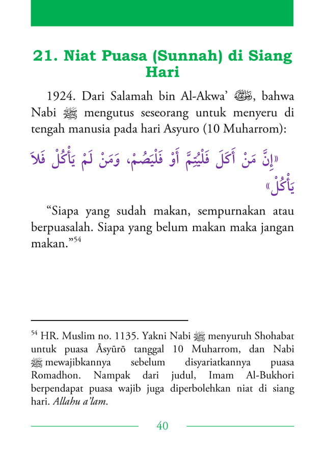Kitab puasa - imam bukhori | PDF