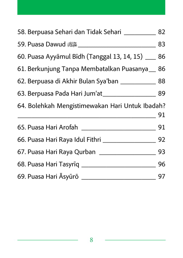 Kitab puasa - imam bukhori | PDF