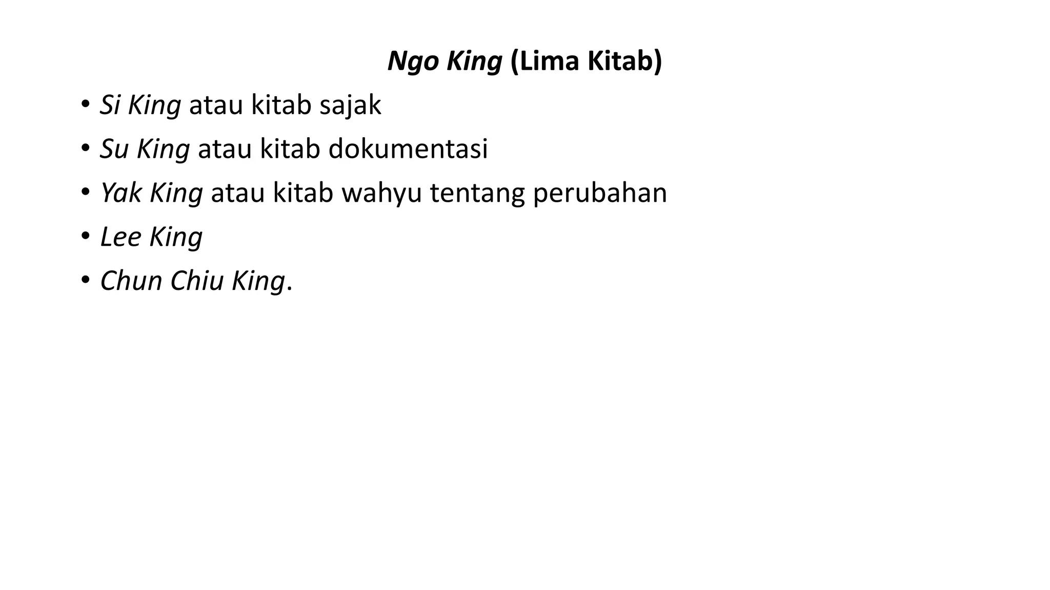 Kitab suci agama konghucu | PPTX