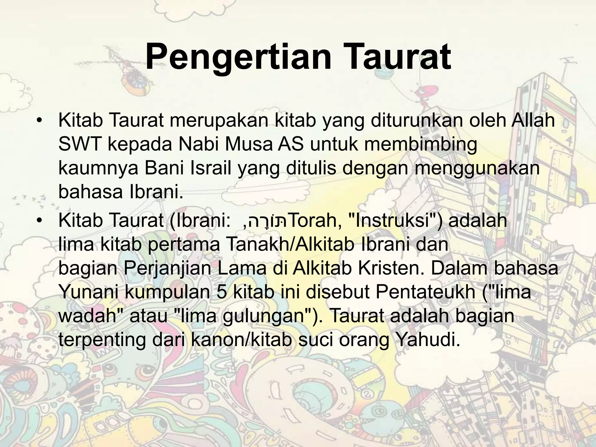 Kitab Taurat (PAI) - Kelompok 5 | PPTX