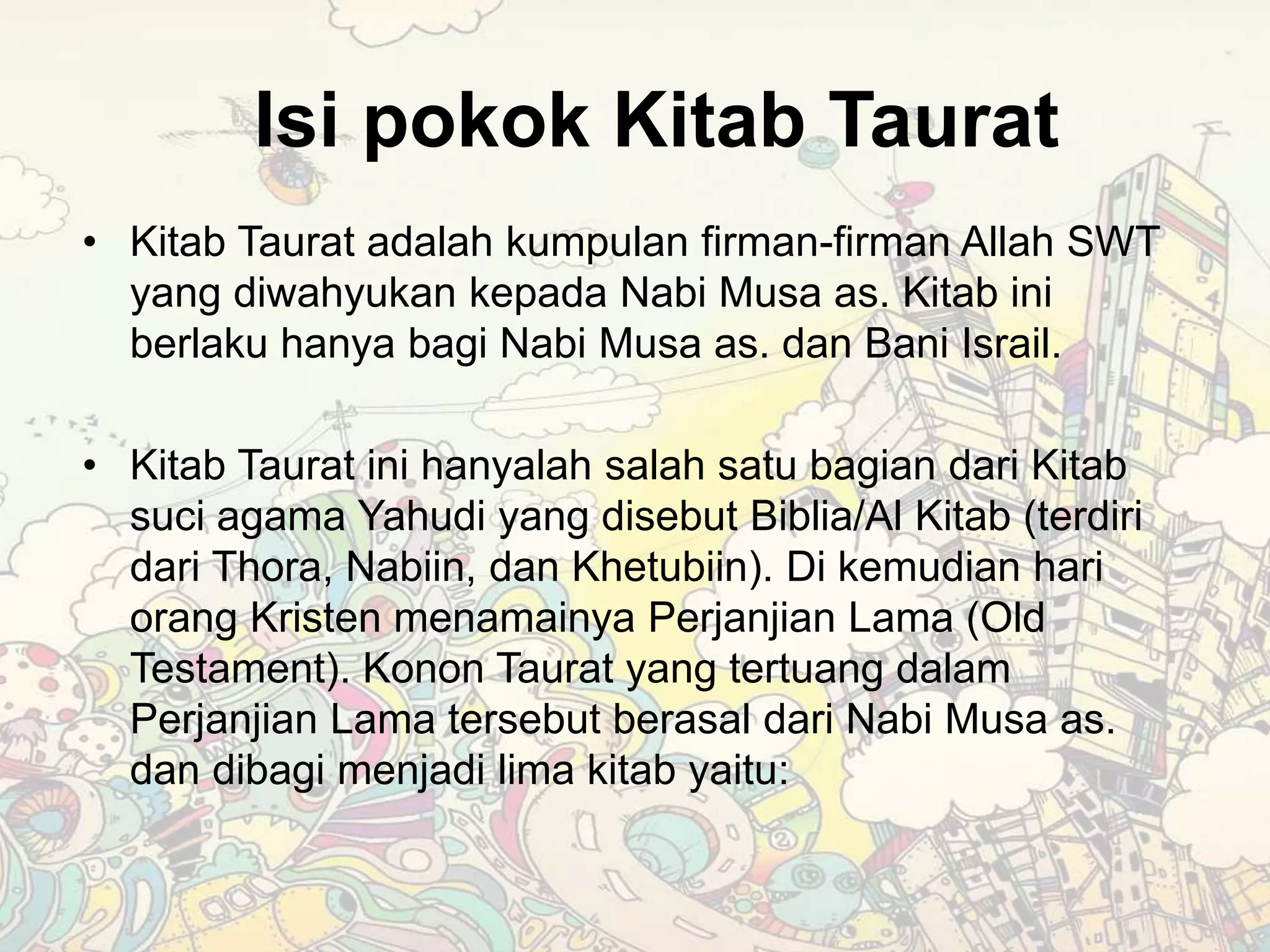 Kitab Taurat (PAI) - Kelompok 5 | PPTX