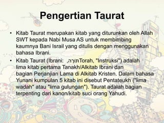 Kitab Taurat (PAI) - Kelompok 5 | PPTX