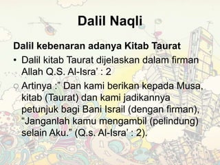 Kitab Taurat (PAI) - Kelompok 5 | PPTX