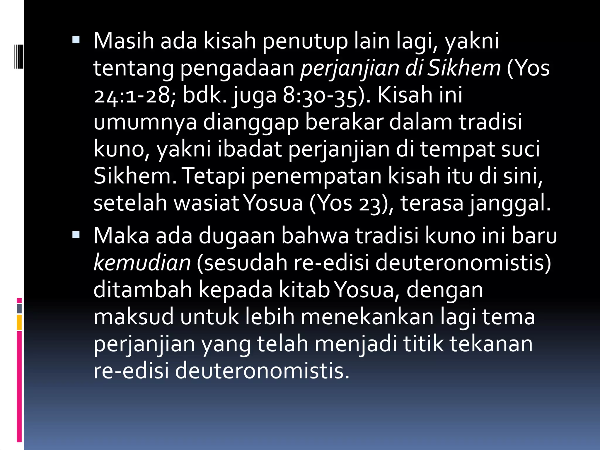 Kitab yosua | PPTX