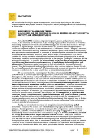 IASC's 14th GLOBAL CONFERENCE - Kitafuji brochure 2012 (A4 size) | PDF | Business Expos ...