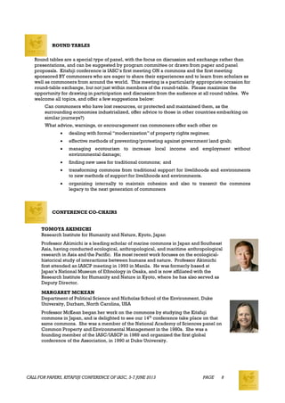 IASC's 14th GLOBAL CONFERENCE - Kitafuji brochure 2012 (A4 size) | PDF ...
