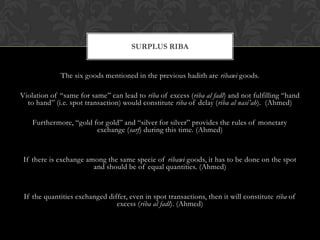 Understanding Riba and Gharar in Islamic Finance | PPTX