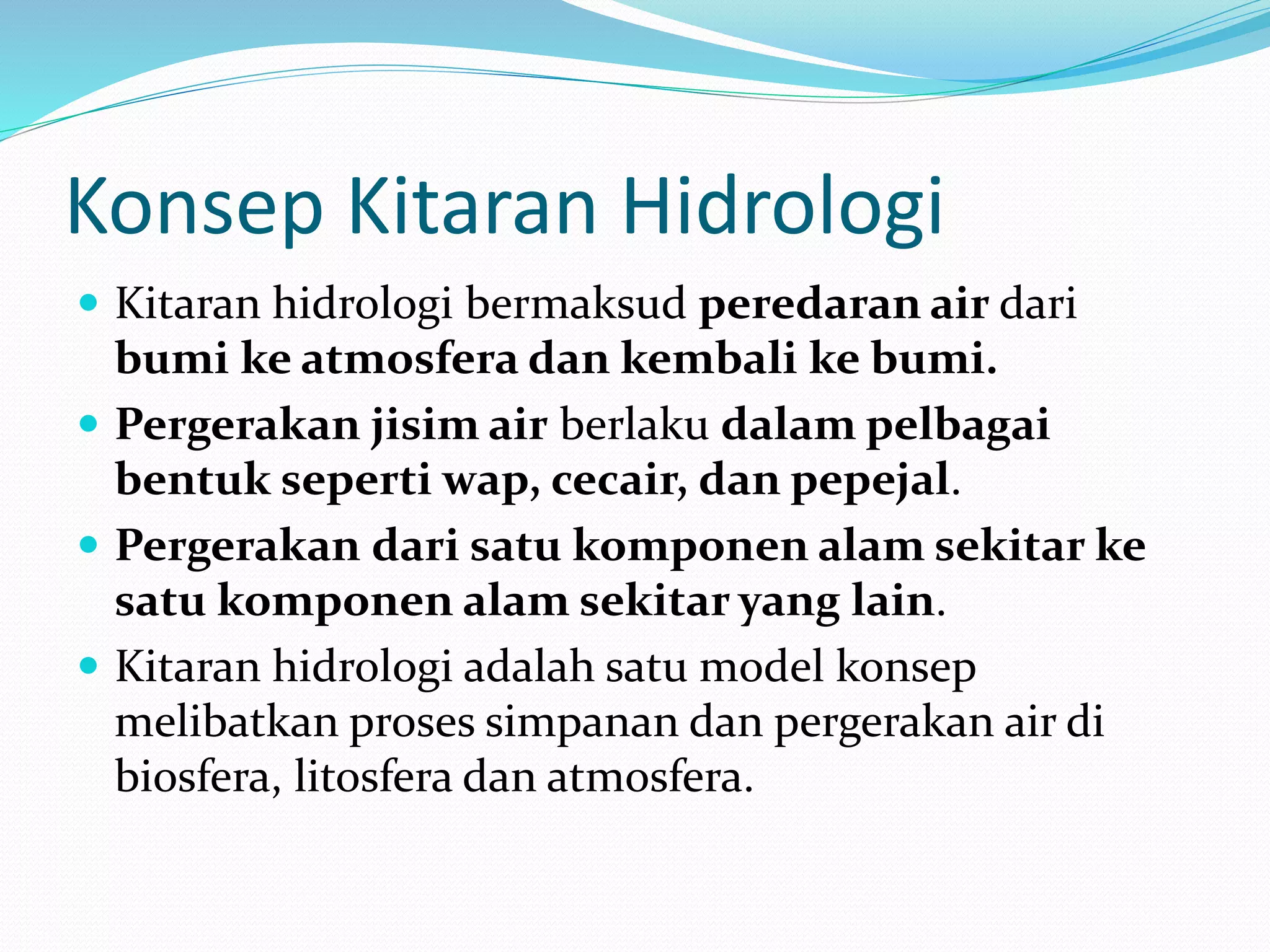 Kitaran hidrologi | PPTX