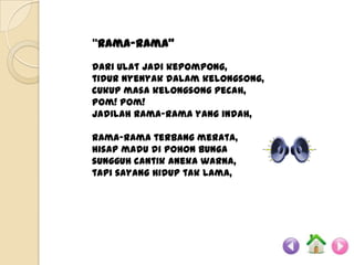 Kitaran hidup rama rama .slideshow | PPSX