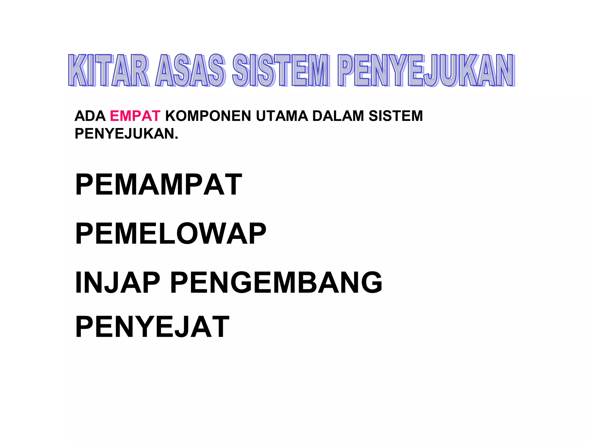 Kitar asas penyejukan | PPT