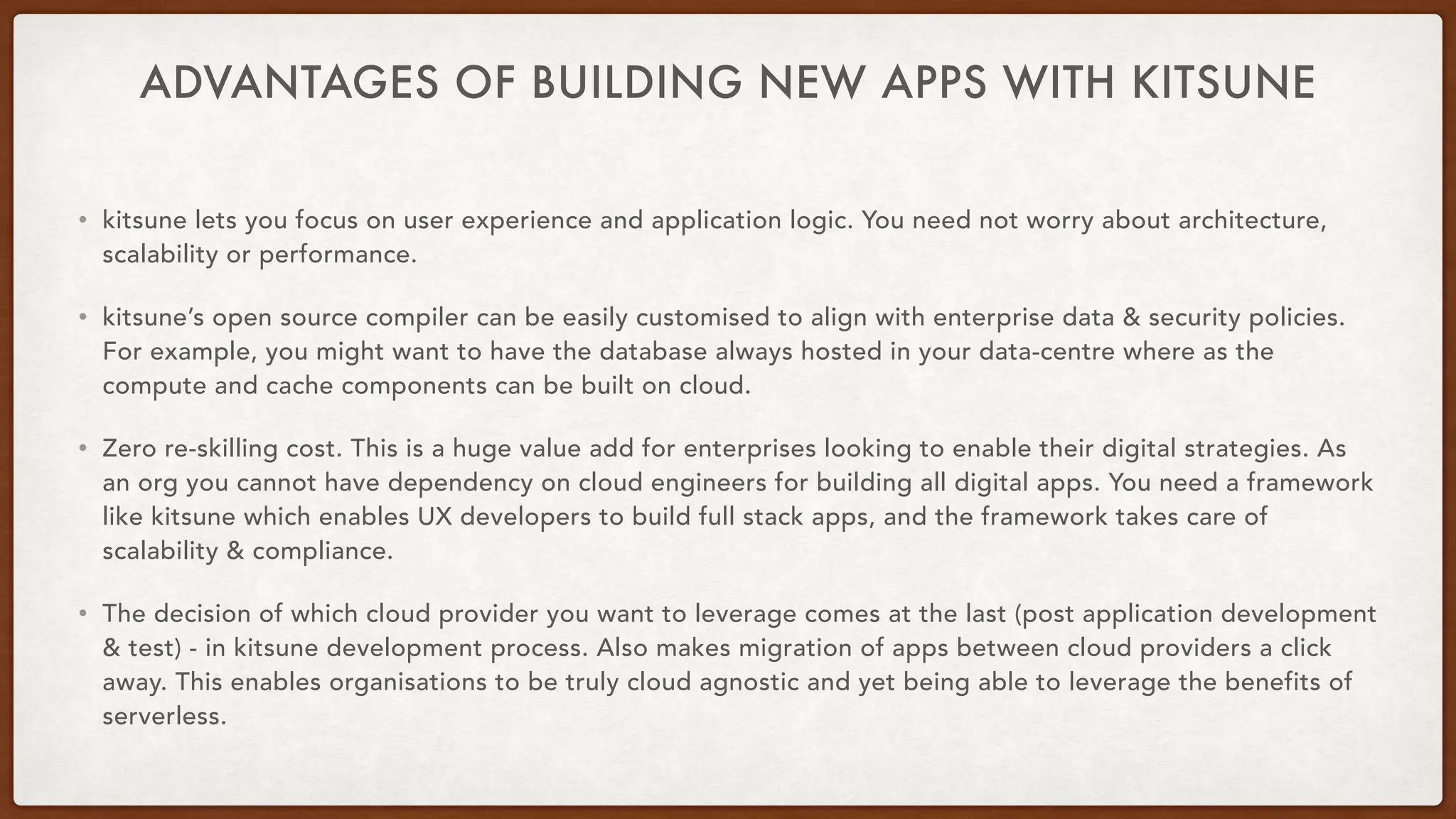 Technical Capabilities of the kitsune framework | PDF