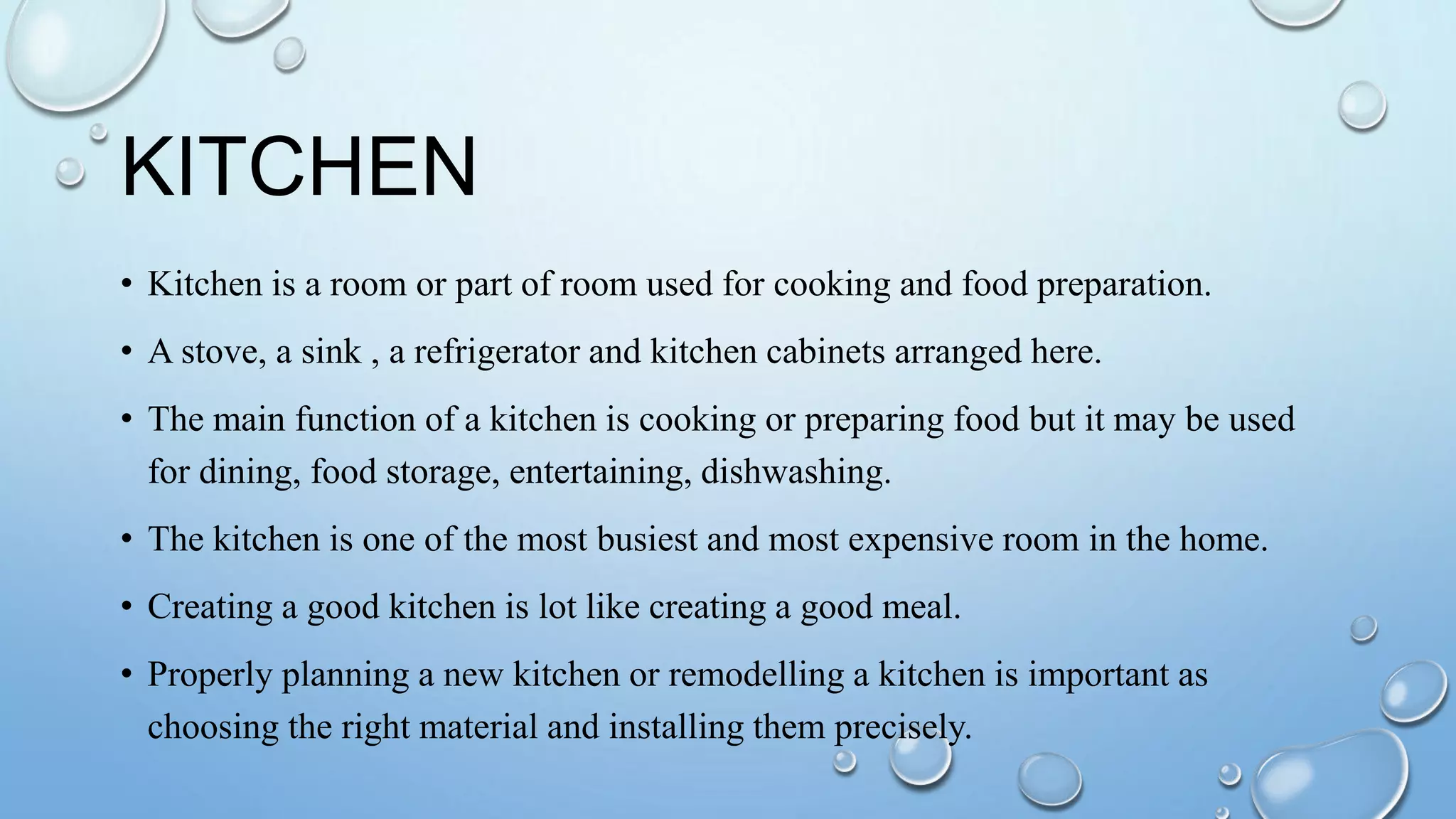 Kitchen presentation | PPTX | Home Appliances | Home & Garden
