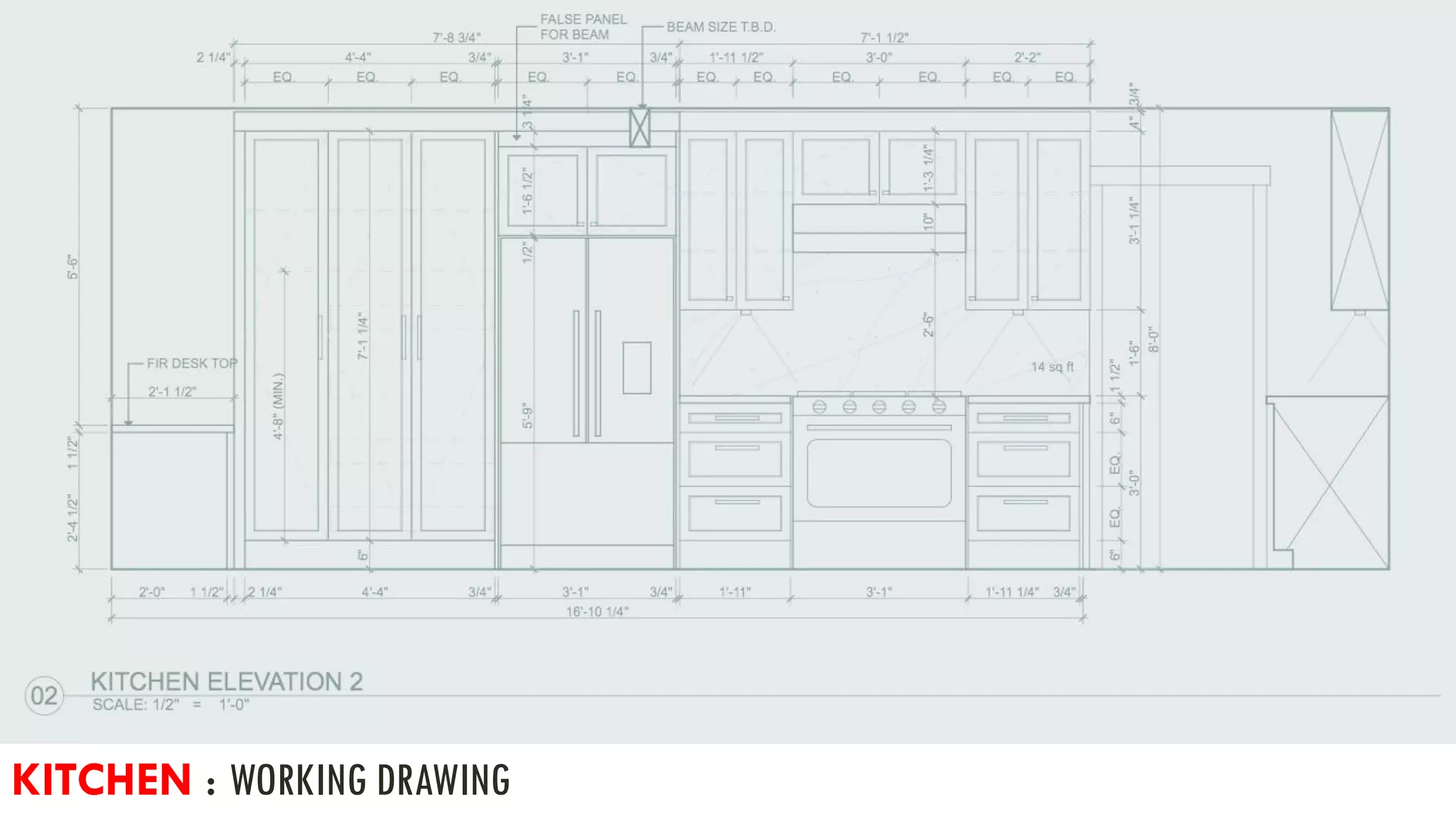 Kitchen Working Drawing | PDF