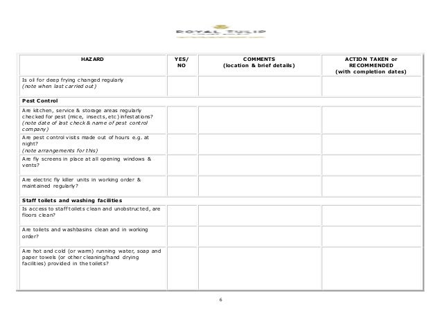 Kitchen inspection-cklst