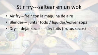 English kitchen vocabulary for learners | PPTX