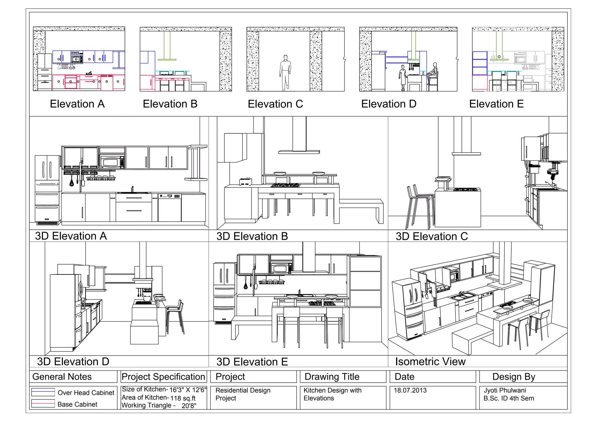 Kitchen 3d elevations layout1,Jyoti Fulwani,B.Sc-Interior Design | PDF