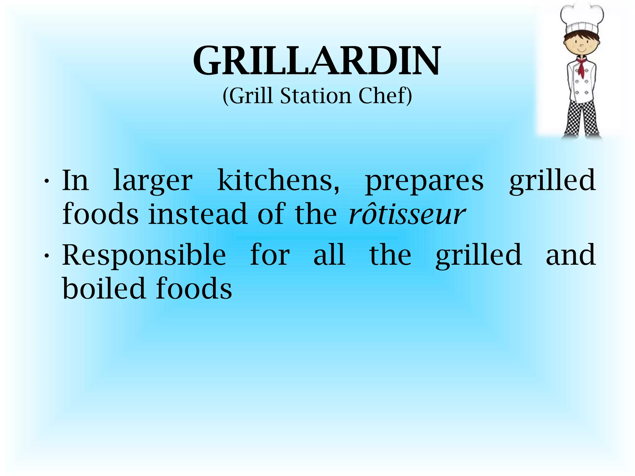 KITCHEN BRIGADE SYSTEM | PPT