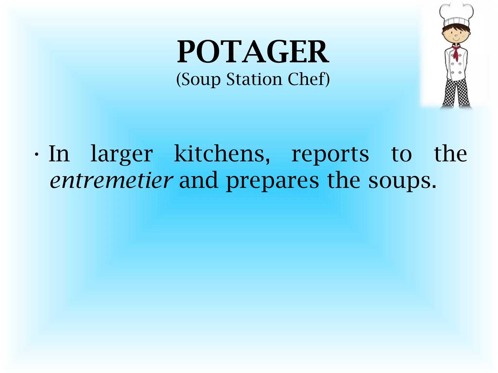 KITCHEN BRIGADE SYSTEM | PPT
