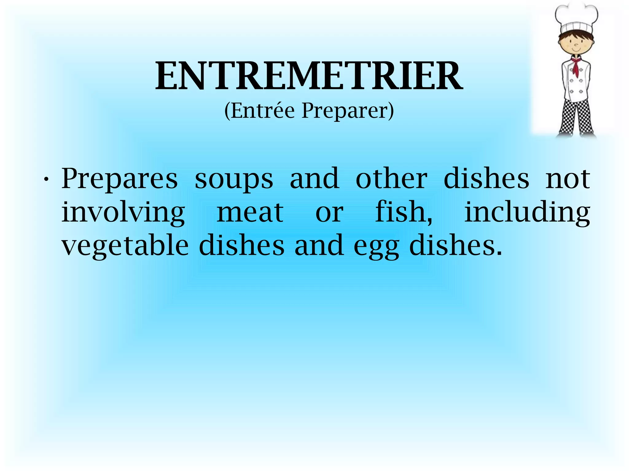 KITCHEN BRIGADE SYSTEM | PPT
