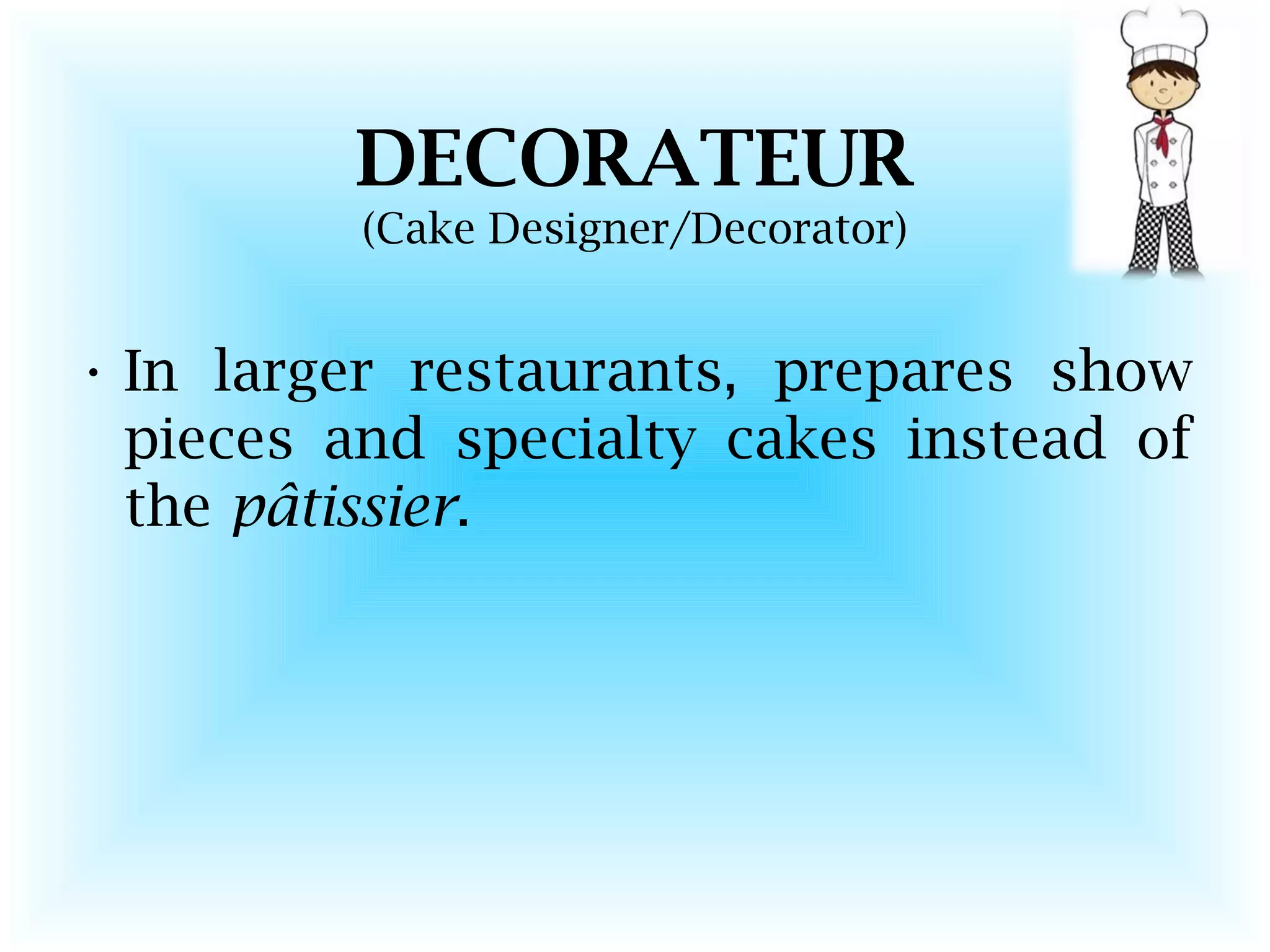 KITCHEN BRIGADE SYSTEM | PPT