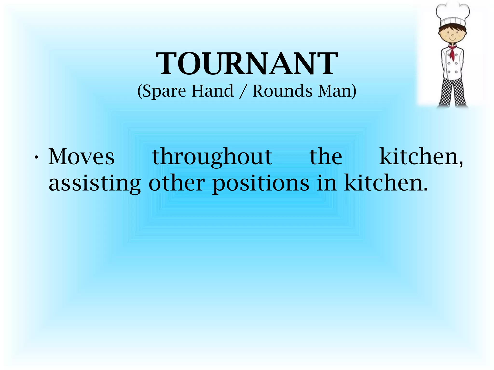 KITCHEN BRIGADE SYSTEM | PPT