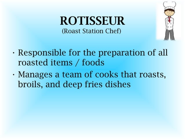 KITCHEN BRIGADE SYSTEM | PPT
