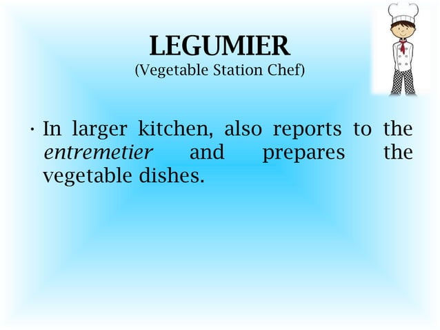 KITCHEN BRIGADE SYSTEM | PPT