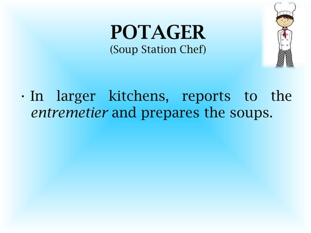 KITCHEN BRIGADE SYSTEM | PPT