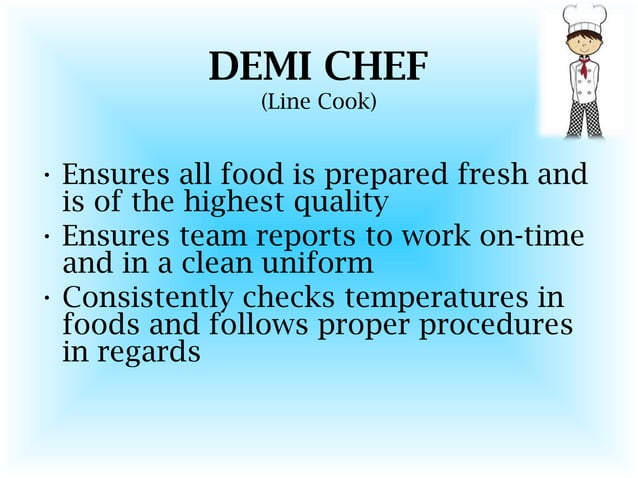 KITCHEN BRIGADE SYSTEM | PPT