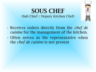 KITCHEN BRIGADE SYSTEM | PPT