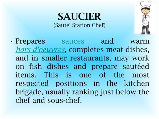 KITCHEN BRIGADE SYSTEM | PPT