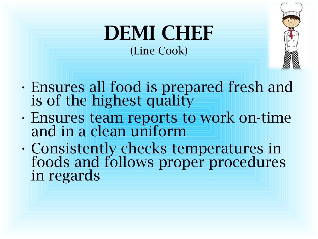 KITCHEN BRIGADE SYSTEM