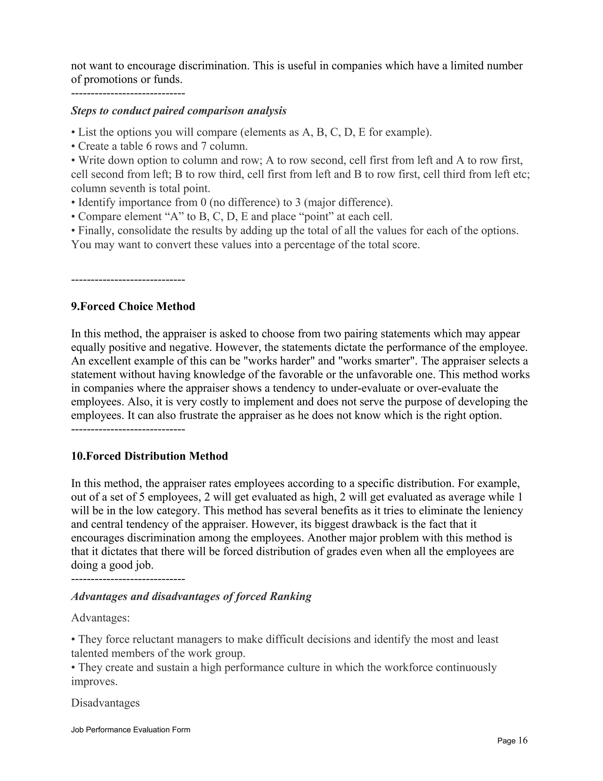 Kitchen chef performance appraisal | DOC