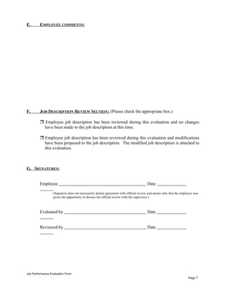 Kitchen chef performance appraisal | DOC