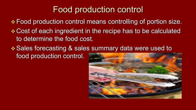 Kitchen Cost Control. | PPTX | Healthy Cooking and Eating | Food & Drink