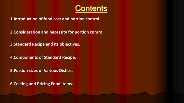 Kitchen Cost Control. | PPTX | Healthy Cooking and Eating | Food & Drink