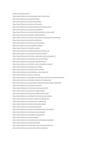 Kitchen Cut URL's | PDF