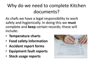 Kitchen documentation | PPTX