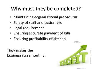 Kitchen documentation | PPTX