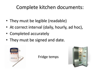 Kitchen documentation | PPTX
